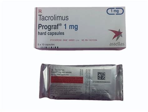 Tacrolimus Prograf Hard Capsules 1 Mg At ₹ 380 Stripe In New Delhi