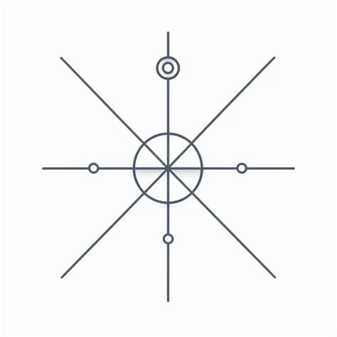 Line Drawing Of An Icon Of A Compass Lineal Icon Dcs Bold Line
