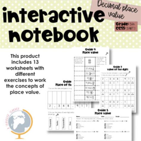 Decimal Place Value Interactive Notebook Classful