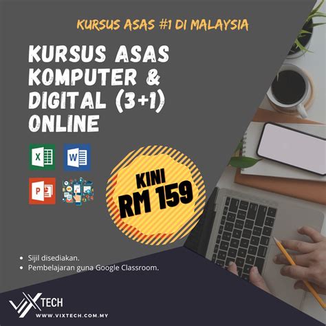 Online Coursekursus Asas Komputer And Digital 2020 Microsoft Word Ppt
