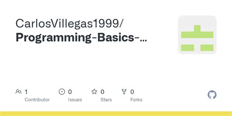 Github Carlosvillegas1999programming Basics Level 1