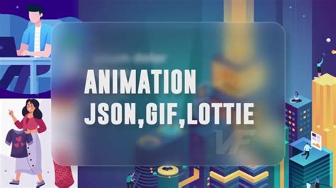 create lottie json animation for website and mobile app by vector