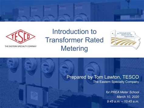 Introduction To Transformer Rated Metering Ppt