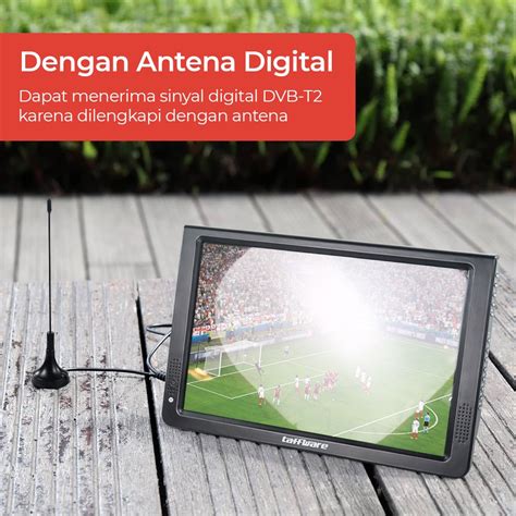 Taffware Portable Tv Monitor 12 Inch Dvb T2 D12 Black Taffware Making Innovation Affordable