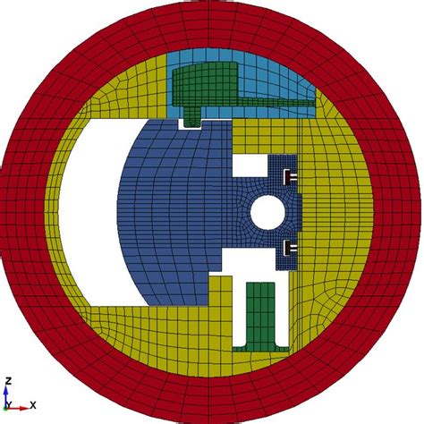 Simplified Finite Element Model Of Mems Sanda Module Download Scientific Diagram