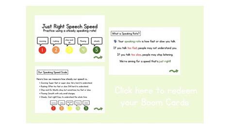 Just Right Speech Speed Speaking Rate Practice By Speechie Kale