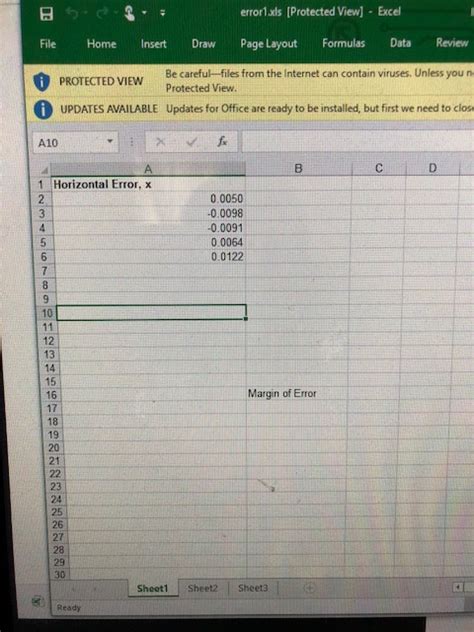 Solved Error1xls Protected View Excel File Home Insert