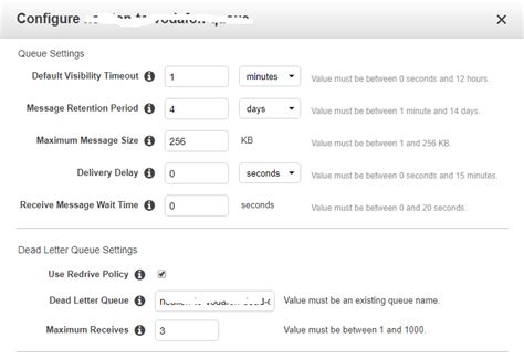 Nodejs Aws Simple Queue Service Sqs Visibility Timeout Set Max