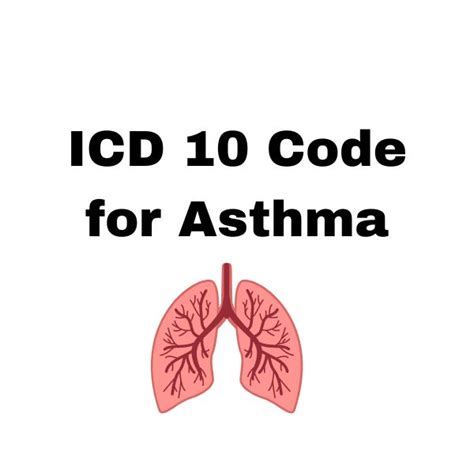 Icd 10 Code For Asthma Icd 10 Coding