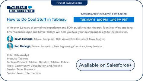 Tableau Conference 2023 Presentation The Flerlage Twins Analytics Data Visualization And