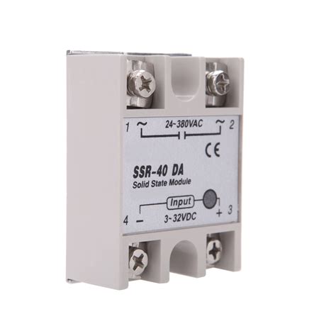 Ssr 40 Da Solid State Relay Module 40a 24v 380v For Pid Temperature Controller 3 32v Dc To Ac