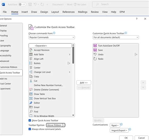 Why Does The Quick Access Toolbar Frequently Move From Above The Microsoft Community