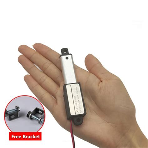 15 미리메터초 60n 30n 선형 액추에이터 전기 12 V 볼트 미니 기어 모터 스트로크 30mm 50mm 선형 액추에이터 Dc 12 V 마운트 브래킷 포함직류 전동기