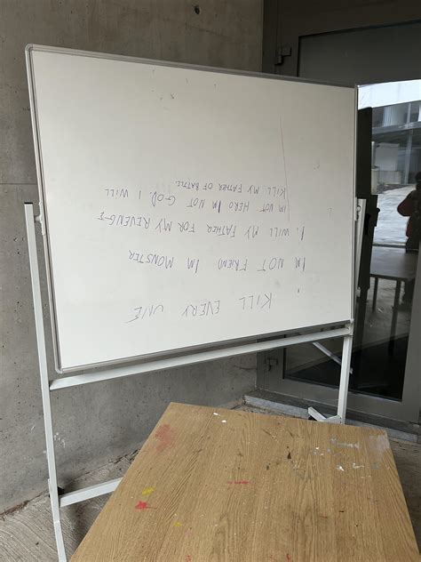 An Unknown Message Written On A Blackboard Found In My School Rweird