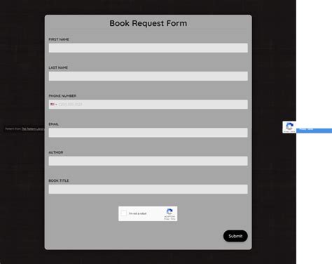 Book Request Form Template Formplus