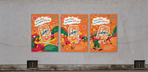 ThiẾt KẾ BỘ 3 Poster Mirinda Behance