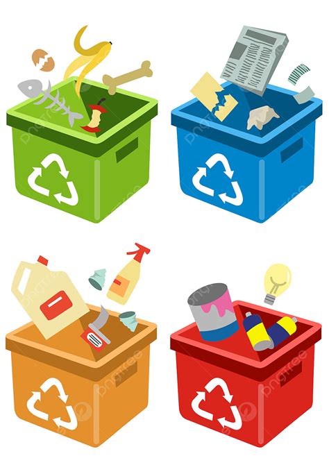 Garbage Classification Environmental Protection Icon Protect The