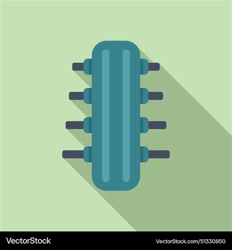 Flat Design Of Integrated Circuit Chip Royalty Free Vector