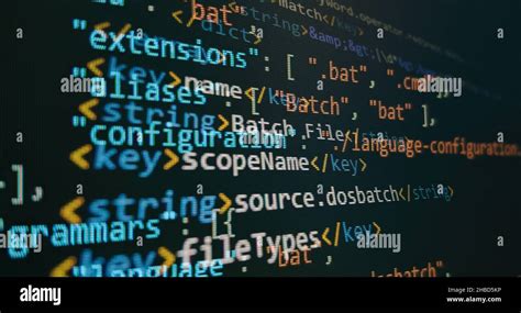 Monitor Closeup Of Function Source Code Abstract It Technology