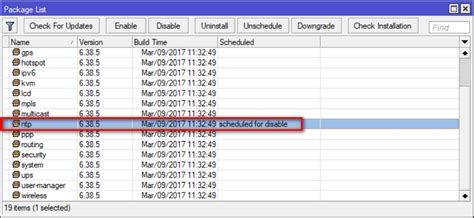 Disable Enable Paket Mikrotik