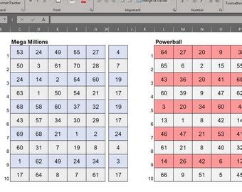 Lottery Number Generator Excel Template – Powerball, Mega Millions ...