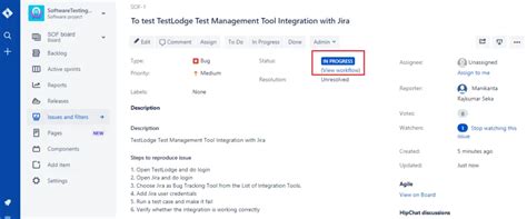 Testlodge Test Case Management Tool Integration With Jira
