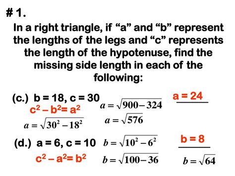 PPT PYTHAGOREAN THEOREM PowerPoint Presentation Free Download ID