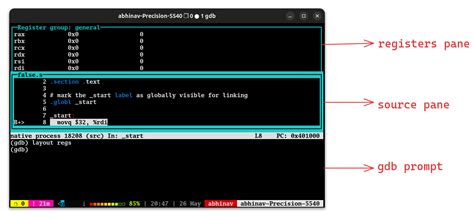 Debugging X86 64 Assembly With Gdb By Abhinav Upadhyay