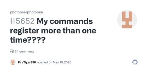 My Commands Register More Than One Time · Issue 5652 · Photopeaphotopea · Github