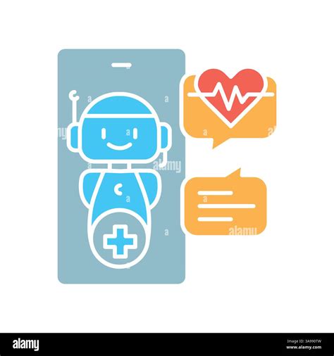 Ai Virtual Medical Assistant Black Line Icon For Digital And Print Projects Minimal Clean Icons