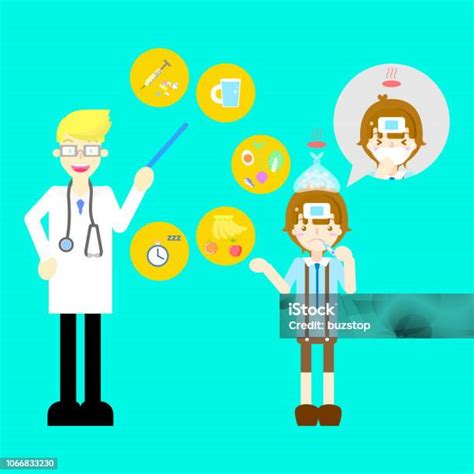 병 열 독감 감기 귀여운 아이와 아픈 질병 Symtom 의료 Infographic 건강 치료 의료 배경 평면 벡터 기침 의사 감기와 독감에 대한 스톡 벡터 아트 및 기타