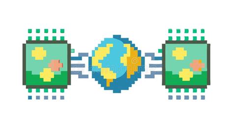 Global Circuit Board Worldwide Digital Network Vector Design Generative Ai Stock Vector