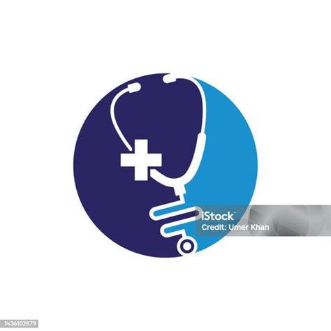 십자가와 청진기 아이콘 기호와 의료 건강 벡터 건강 로고 크로스 헬스 로고 간호사에 대한 스톡 벡터 아트 및 기타 이미지 간호사 건강관리와 의술 구급대원 Istock