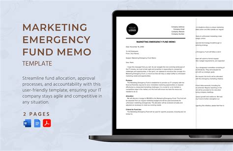 Marketing Emergency Fund Memo Template In Word PDF Google Docs Download Template Net