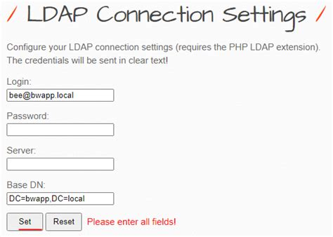bWAPP Injection LDAP Injection 어니언의 하루 공부