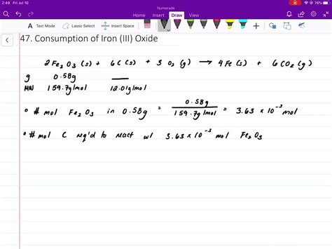 solved given the reaction in problem 4 62 how many grams of c are