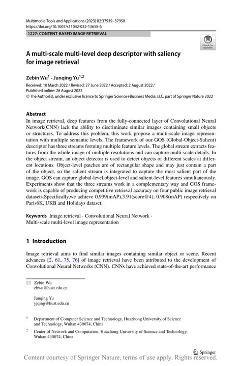 A Multi Scale Multi Level Deep Descriptor With Saliency For Image