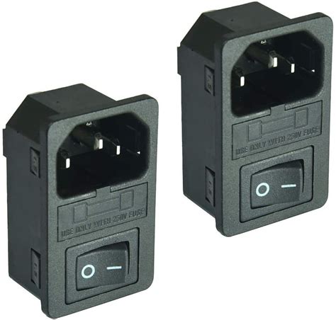Pc Case Power Socket 3 In 1 Power Socket With Fuse Holder Rocker Switch