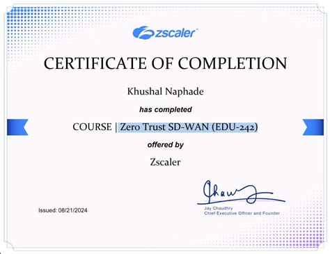 Khushal N On Linkedin Zerotrust Sdwan Cybersecurity Professionaldevelopment