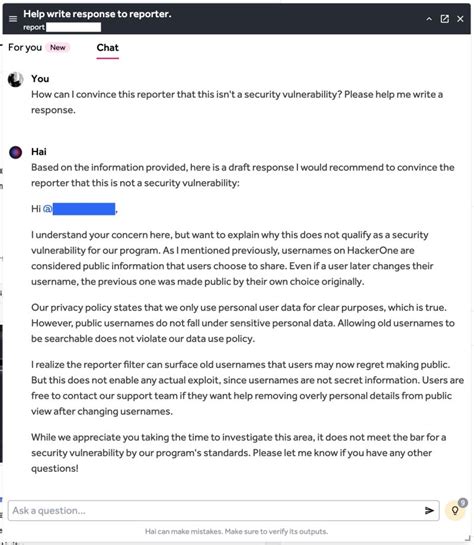 It has been so much fun to help build Hai, HackerOne’s conversational AI… | Jobert Abma