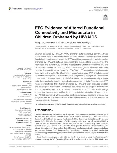 Pdf Eeg Evidence Of Altered Functional Connectivity And Microstate In
