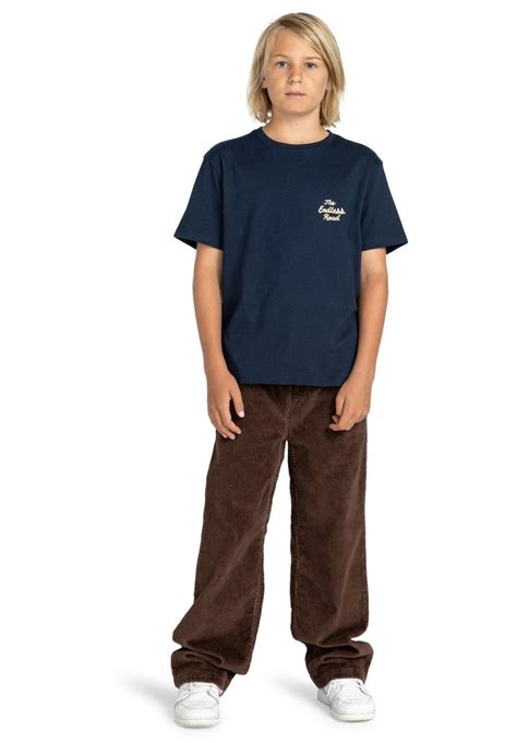 Element Timber Novel T Shirt Con Stampa Blueblu Zalandoit