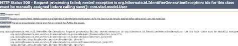 Java Identifier Generation Exception Stack Overflow