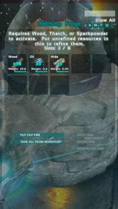 Crafting Using The Refining Forge - Ark: Survival Evolved