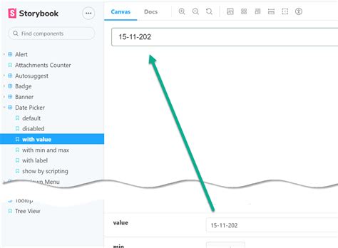Datepicker Bugs Backspace Leegt Veld En Min Max Story In Storybook Is