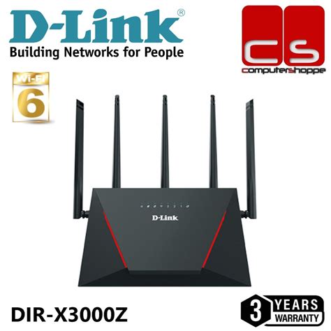 D Link Dir X3000z Ax3000 Wifi 6 Mesh Gigabit Wireless Router Shopee Malaysia