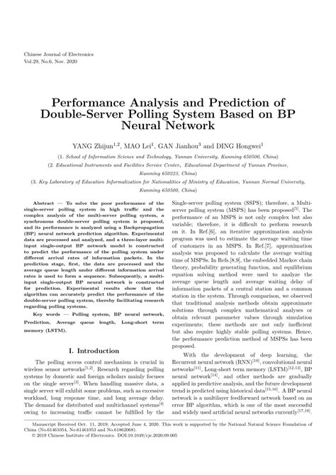 performance analysis and prediction of double server polling system
