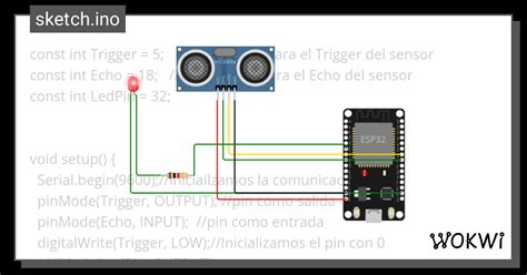Sensor Ultrasónico Copy Wokwi Esp32 Stm32 Arduino Simulator