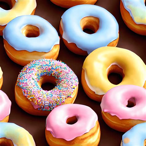 Cute Donut Pattern · Creative Fabrica