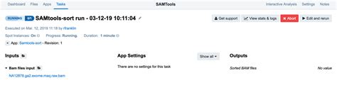 Worked Example Of Uploading Samtools Sort